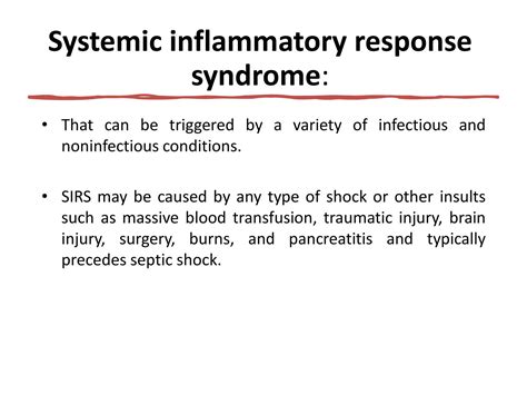 Solution Systemic Inflammatory Response Syndrome And Multiple Organ Dysfunction Syndrome