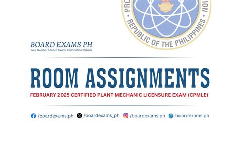 Room Assignments Board Exams Ph