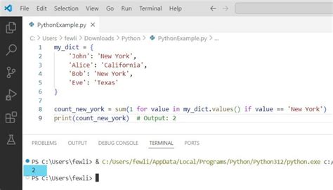 Python Dictionary Count