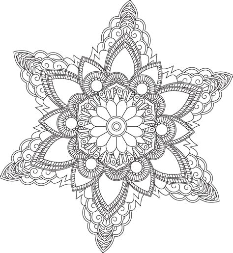 Coloring Pages Adults Mandala
