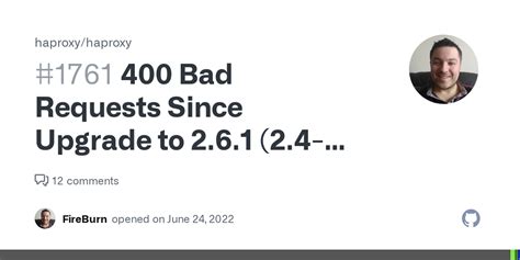 400 bad requests since upgrade to 2 6 1 2 4 dev3 · issue 1761