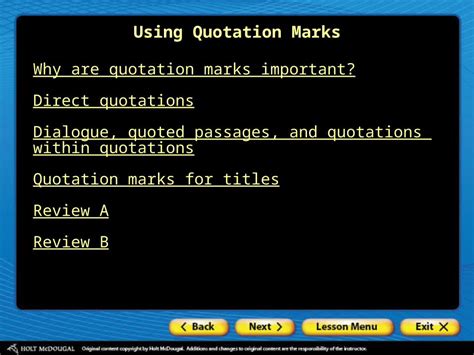 ppt why are quotation marks important direct quotations dialogue