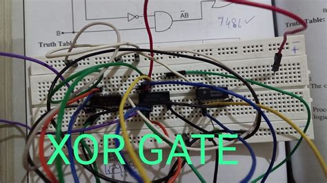 Xor Gate Using Bread Board And Icslelectronlab L Physics Guide 26
