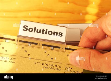 Solution Word On Business Folder Showing Solving A Problem Concept
