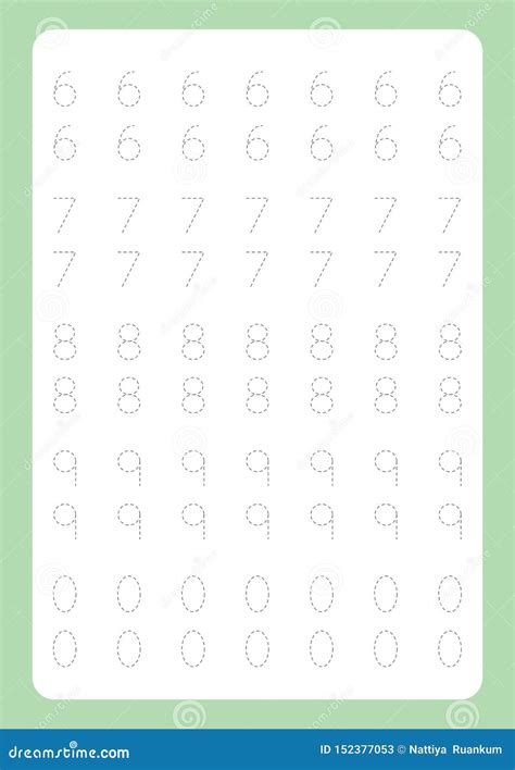 Free Handwriting Pages For Writing Numbers Learning Numbers Numbers Tracing Worksheet For