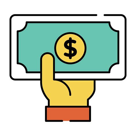Hand Giving Money Icon In Flat Design 41021137 Vector Art At Vecteezy