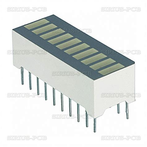 10 Segment LED Bar Graph Red