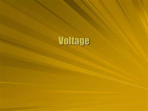 PPT Voltage PowerPoint Presentation Free Download ID 6894023