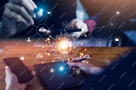 디지털 트랜스포메이션 기술 전략 사물인터넷 사물인터넷iot 아이디어 전환 및 디지털 시대 비즈니스 기술 도입 글로벌 비즈니스 역량 강화 Ai 프리미엄 사진