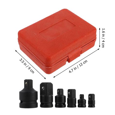 6pcs Set Impact Socket Adaptor Set Ratchet Drive I Grandado