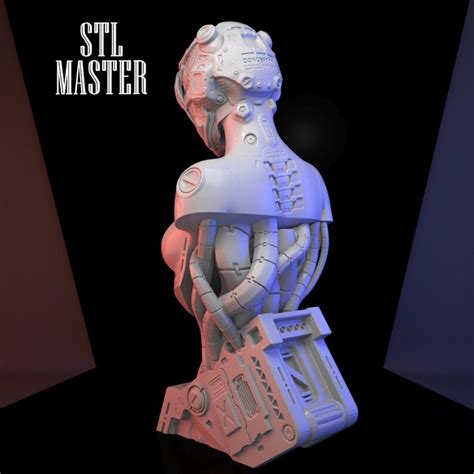 Female Cyborg 3d Print Stl File For 3d Printing Instant Etsy