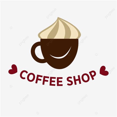 마음과 마시멜로 또는 카푸치노 거품의 다방 커피 컵 로고 템플릿 얼굴 리스토레토 카페 Png 일러스트 및 벡터 에 대한 무료 다운로드 Pngtree
