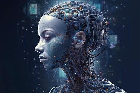 Premium AI Image | Advanced Artificial Intelligence Robot Created with Generative AI