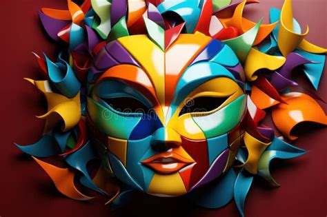 Brazilian Carnival Masks Rio De Janeiro Carnival Mask With Feathers