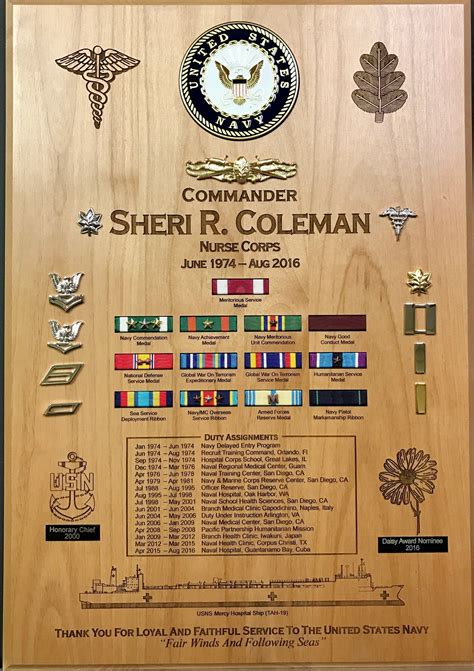 Navy Honor Their Service Navy Retirement Plaque Ideas For Men Navy
