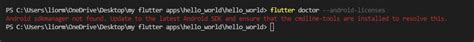 Can T Accept Android Licenses In Flutter Stack Overflow