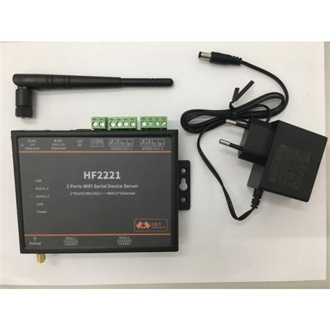 Jual Hf2221 Serial To Ethernet Wifi Converter Rs232 485 To Tcp Ip Modbus Shopee Indonesia