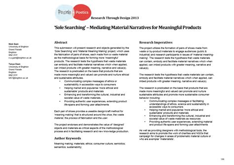 Research Through Design Nick Gant Phd