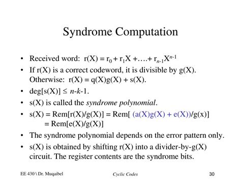 Ppt Cyclic Codes Powerpoint Presentation Free Download Id842764