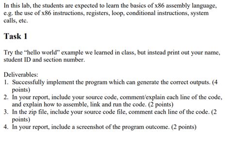 Write A Hello World Program In X86 Assembly Language