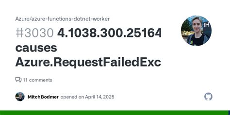 4103830025164 Causes Azurerequestfailedexceptions · Issue 3030