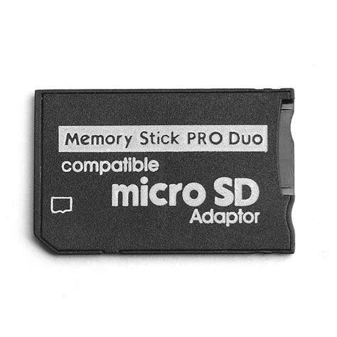 Adaptador pro duo da vara da elevação memória cartão micro sd micro sdhc tf ao cartão da vara
