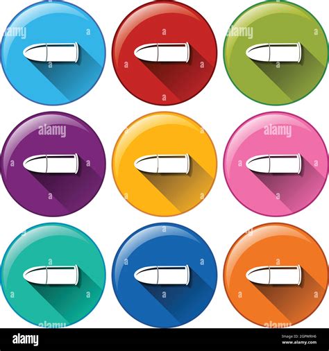 Buttons With Bullets Stock Vector Image Art Alamy