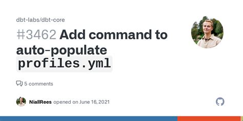 Add Command To Auto Populate Profiles Yml Issue Dbt Labs Dbt Core Github
