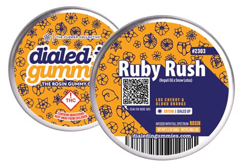 Rec Batch No 2303 The Flower Collective Ruby Rush Dialed In Gummies Colorado
