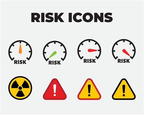 Risk Icons Set Vector Illustration 37129024 Vector Art At Vecteezy