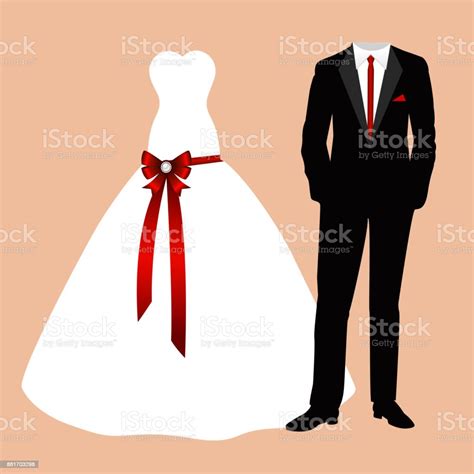 The Bride And Groom Clothes Stock Illustration Download Image Now