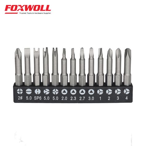 13pcs Magnetic Screwdriver Bit Set Special Shaped Foxwoll