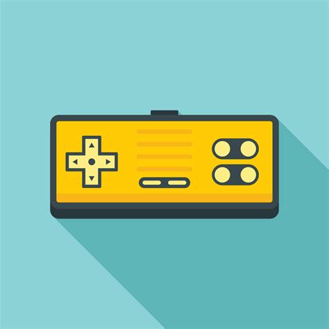 Button Gamepad Icon Flat Style Vector Art At Vecteezy