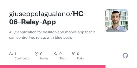 GitHub Giuseppelagualano HC 06 Relay App A Qt Application For Desktop And Mobile App That It