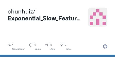 github chunhuiz exponential slow feature analysis