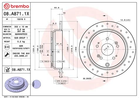 Brake Disc Brembo 08a8711x