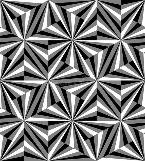 Seamless Polygonal Monochrome Pattern Geometric Abstract Background Stock Vector Illustration