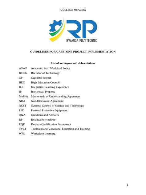 Final Draft Guidelines For Capstone Project Implementation Pdf Citation Final Draft Guidelines For Capstone Project Implementation Pdf Citation