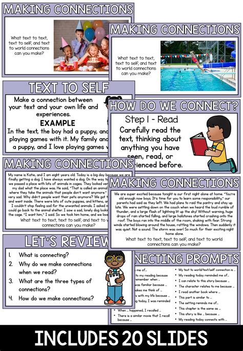 Making Connections Connecting Reading Strategy Powerpoint Guided Teaching Etsy