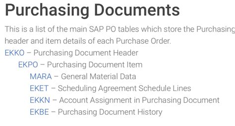 Comprehensive Guide To The Ekpo Table In Sap Tables In Sap