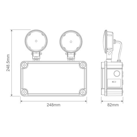 Twin Spot 2 X 2 5w Emergency Light White 66108