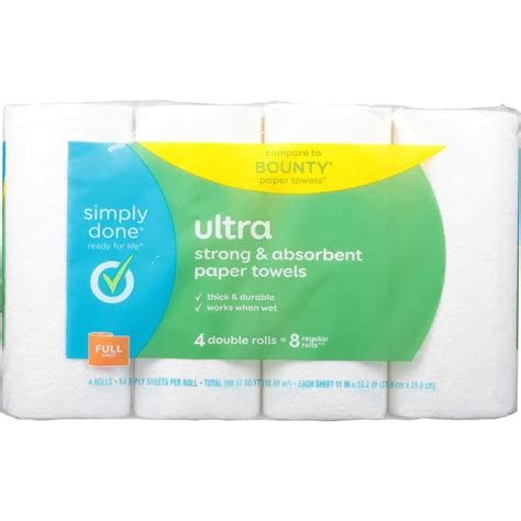 Staples Perk Paper Towels 8 Pack Choose A Size 2 Ply White Towels 928 Sheets Total Choose A