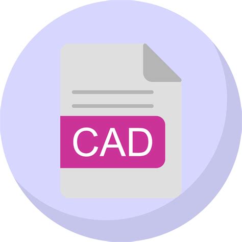 Cad File Format Flat Bubble Icon 44139770 Vector Art At Vecteezy