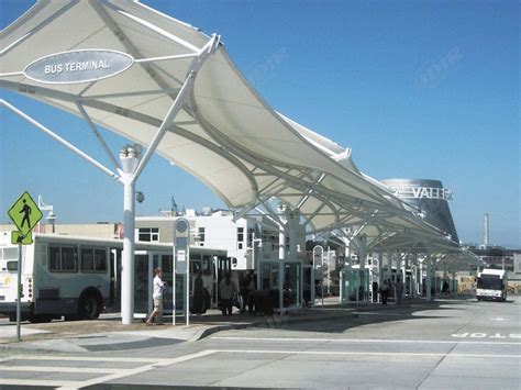 Bus Station Tensile Structures Bus Stop Terminal Canopies Shelters Roofs