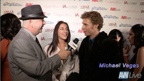 Micha Brooks And Michael Vega On The Red Carpet The At The Sex Awards Avn