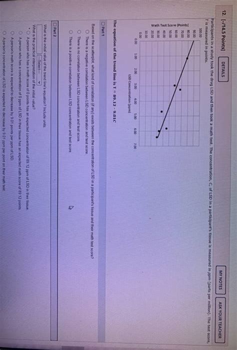 Solved 12 [ 14 5 Points] Details My Notes Ask Your Teacher