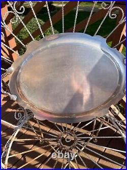 1847 Rogers Bros Reflection Silver Plate Large Waiter Tray For Tea Set