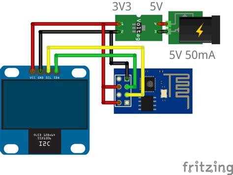 ESP ESP With SSD OLED Display Simple Circuit OFF