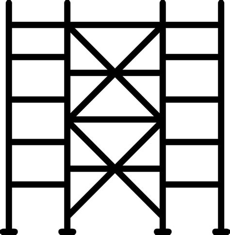 Scaffolding Vector Icon Design 16491943 Vector Art At Vecteezy