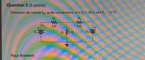 Solved For The Circuit Below Determine The Voltage V If Chegg
